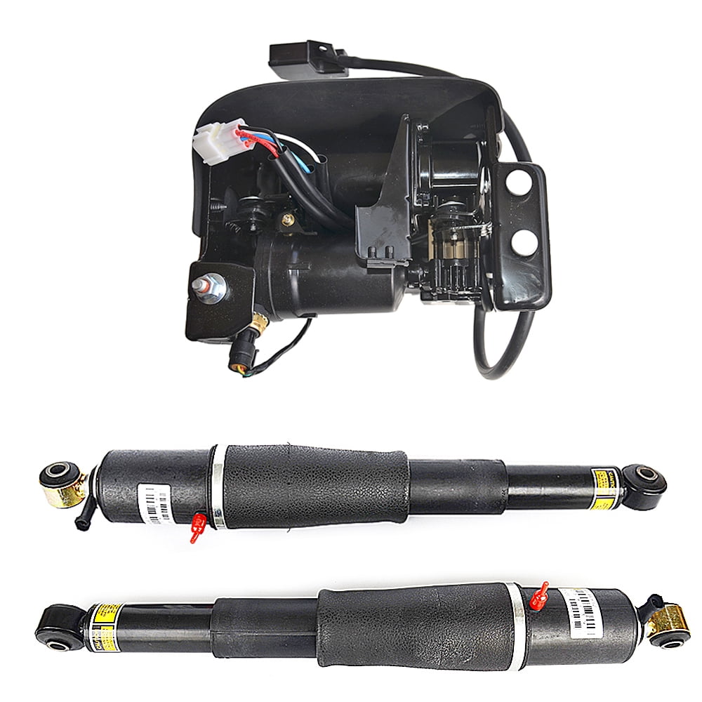 Rear Suspension Air Shocks & Compressor Set for Cadillac Escalade GMC ...