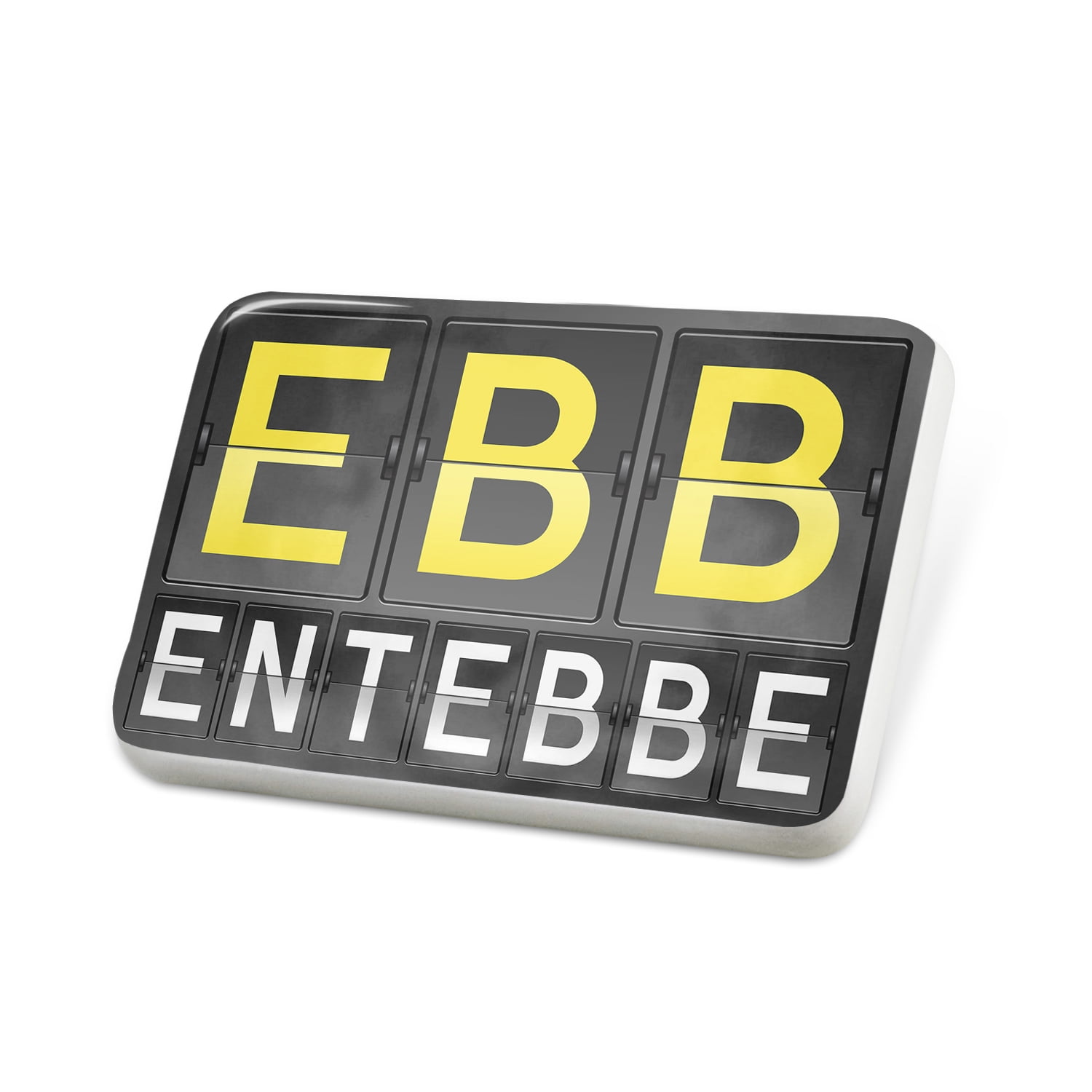 Porcelein Pin EBB Airport Code for Entebbe Lapel Badge – NEONBLOND ...