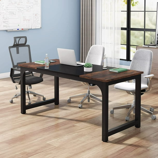 Tribesigns 63"L x 31.5"W Executive Desk Meeting Table, Large Computer ...
