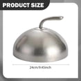 9.5in Stainless Steel Food Dome Cover with Handle, Serving Plate Dish ...