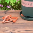 BUZIFU 12pcs Plastic Pot Feet Resin Triangle Flower Planter Toes Risers ...