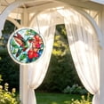 Acrylic Jigsaw Puzzle Sun Catcher, Hummingbird Stained Glass Window Art ...