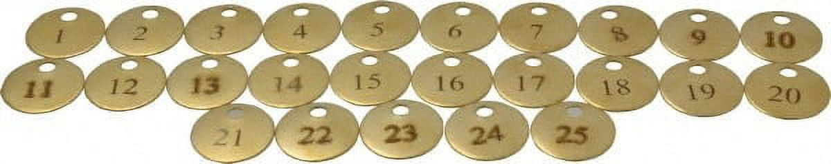 Value Collection 1" High x 1" Long, 1 to 25, English Safety & Facility ...