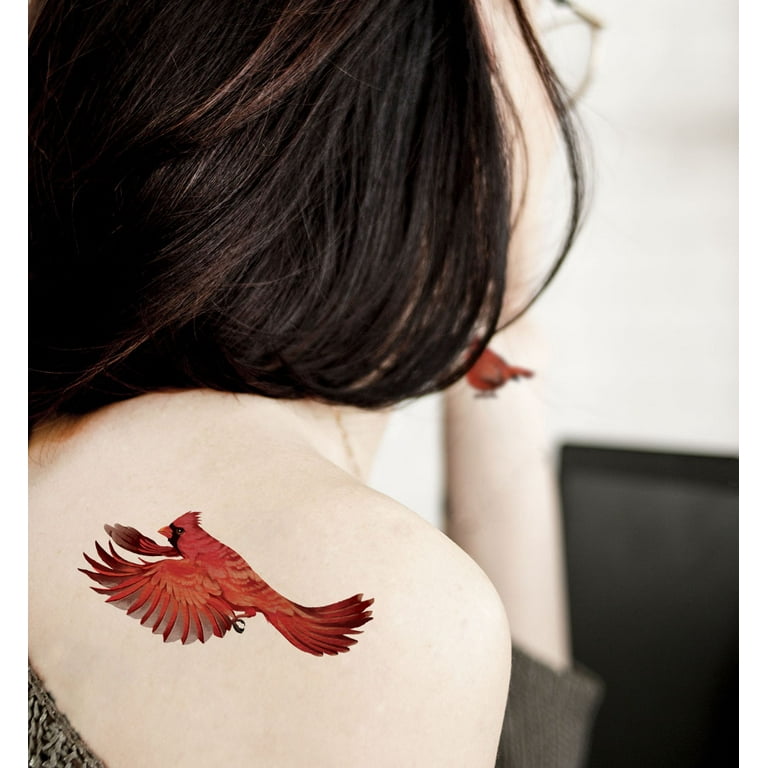 Bird Tattoos Across Back