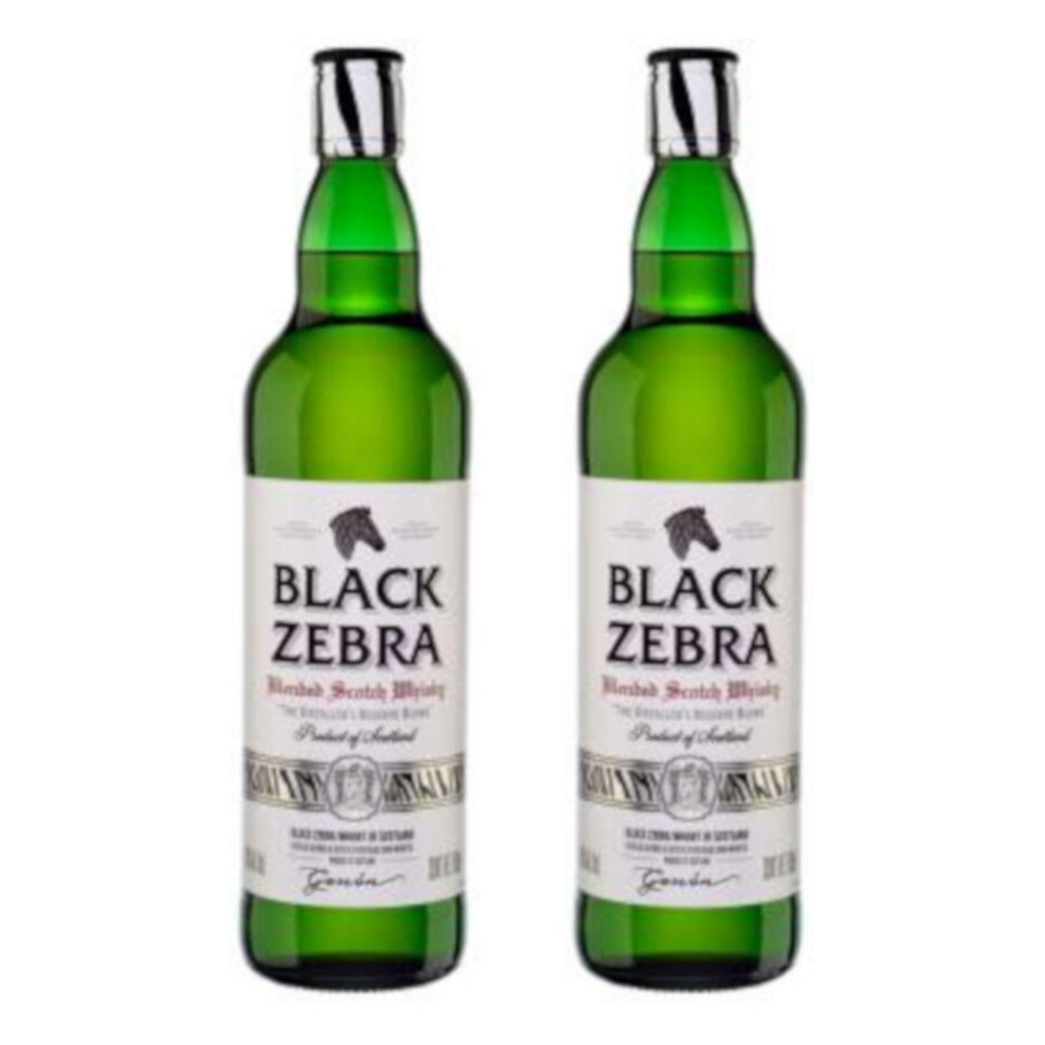 Pack de 2 Whisky Black Zebra 750 ml Zebra | Walmart en línea