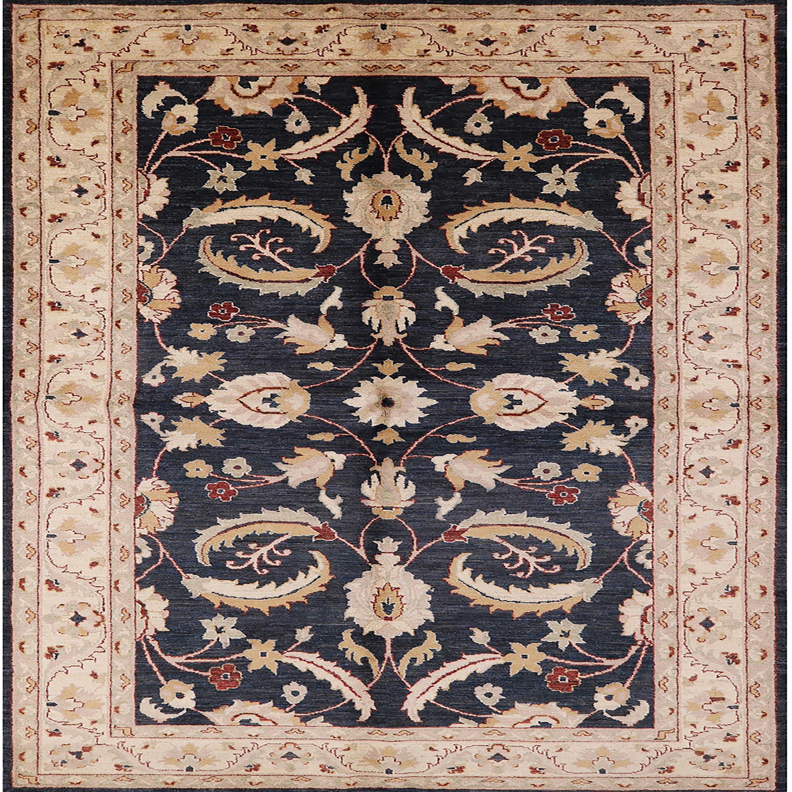 Ahgly Company Indoor Square Mid-Century Modern Brown Oriental Area Rugs ...