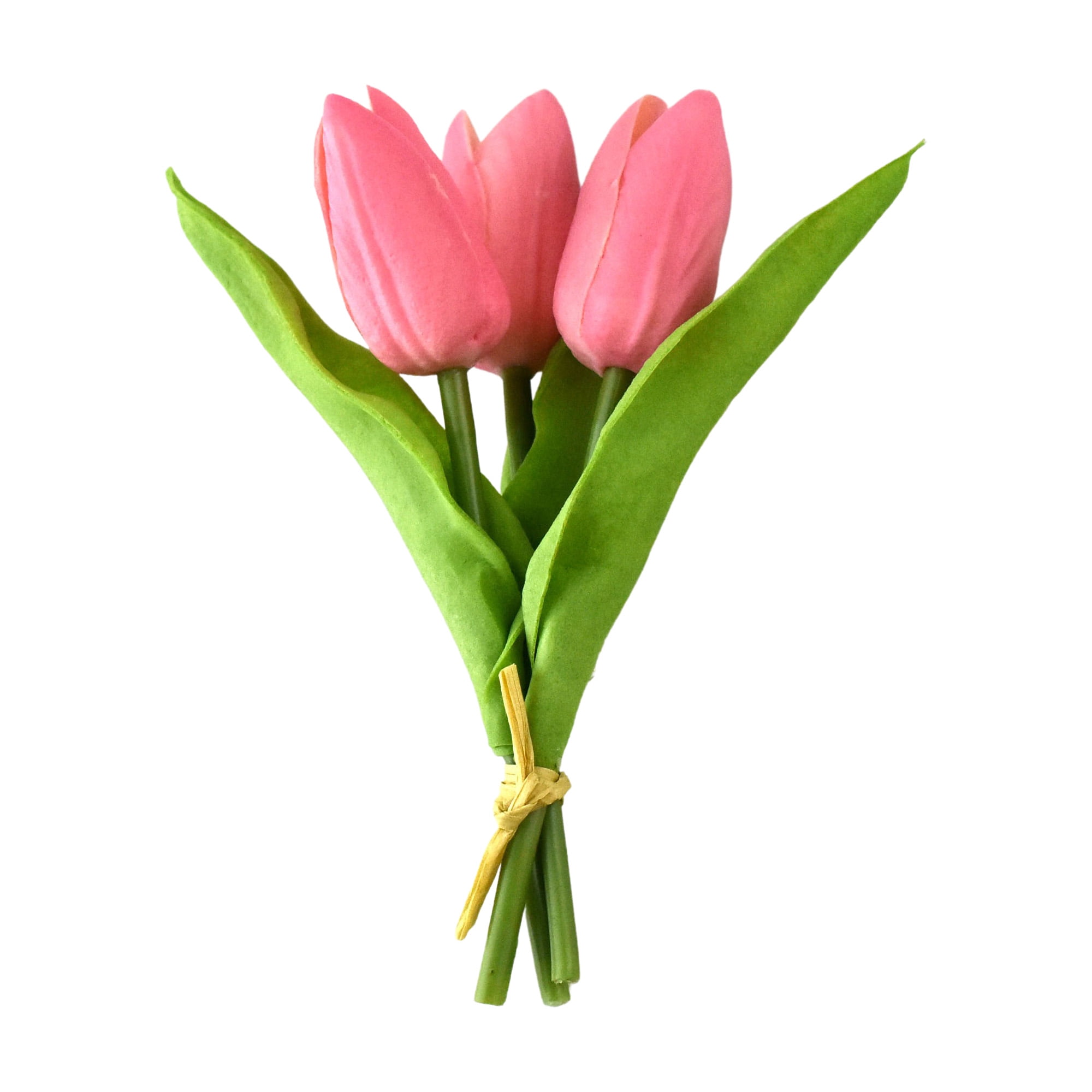 Homeford Artificial Mini Tulip Cluster, 5-1/2-inch, 3-count, Pink ...