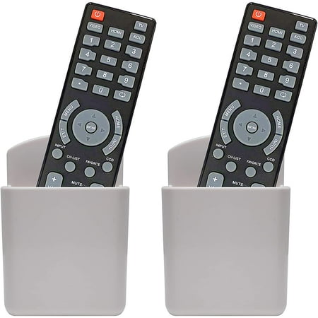 2 Pack Wall Mount Remote Control Holder, Two Way Mounting - Using ...