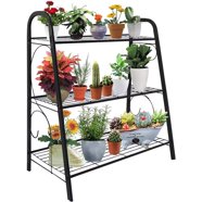 Wooden Garden Decoration Flower Pot Folding Ladder Flower Pot Shelf ...