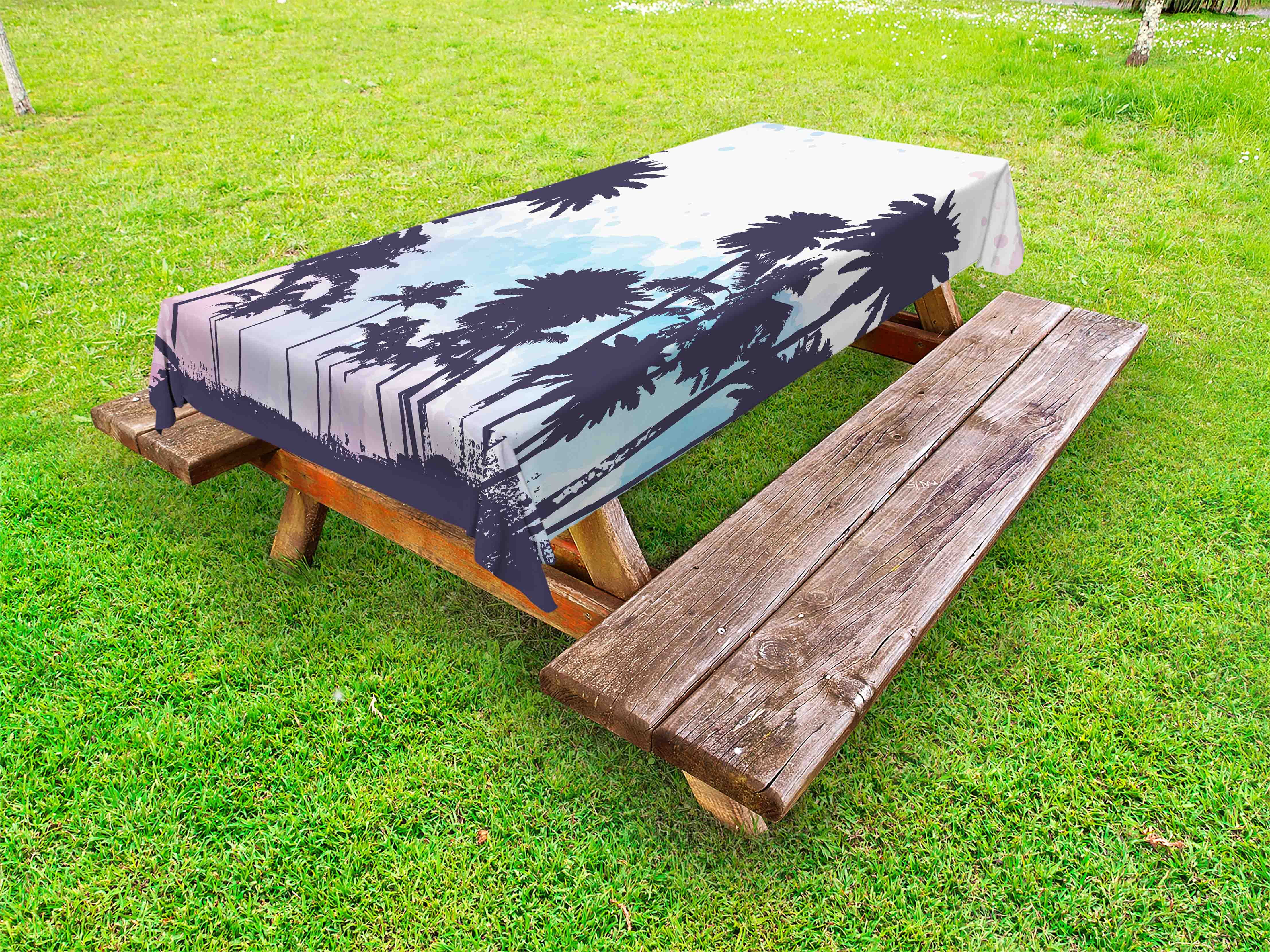 Nature Outdoor Tablecloth, Miami South American Plant Forest Tropic ...
