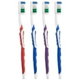 Equate Clean+ Toothbrush, Medium Bristles, 4 Count (Compare to Colgate ...