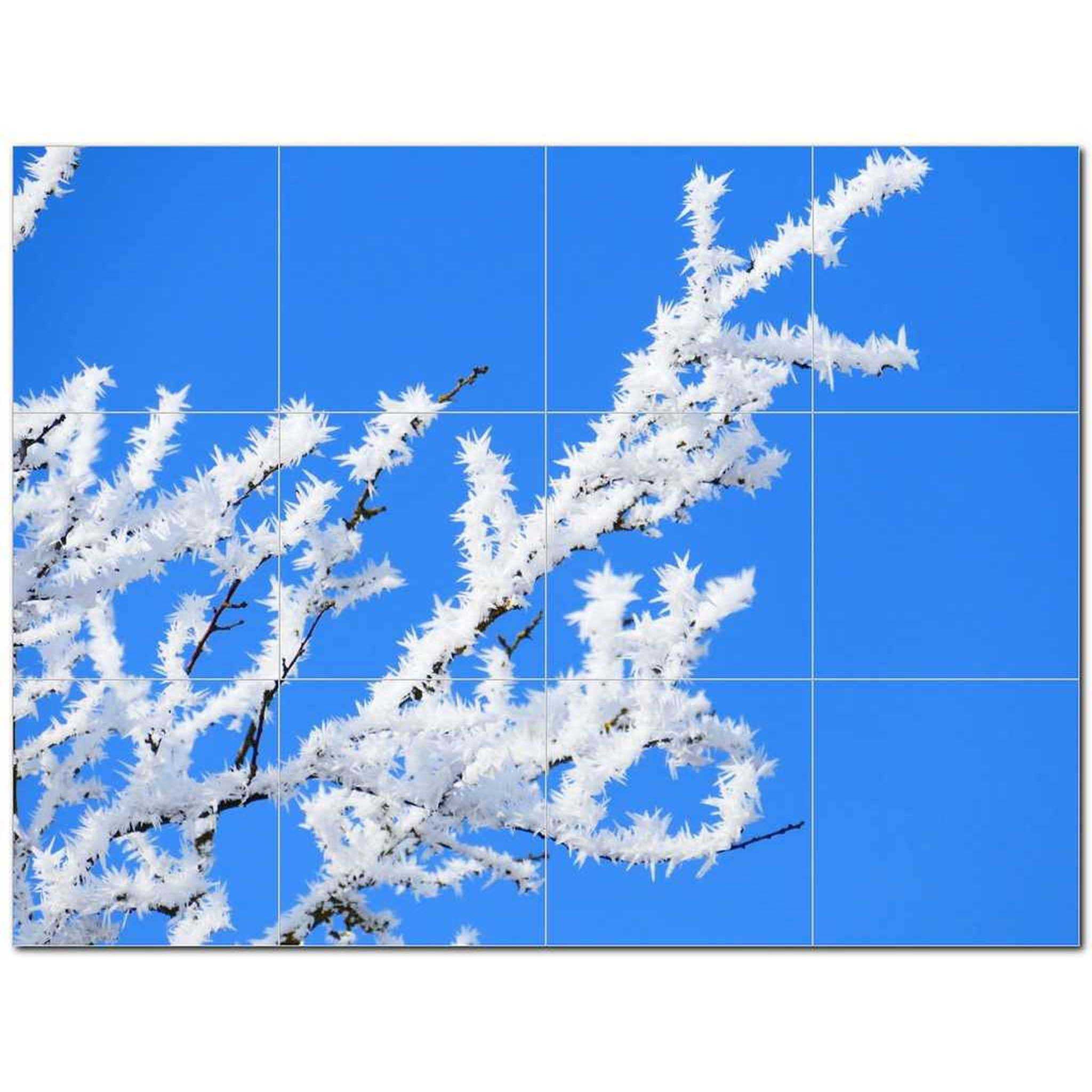 Winter Snow Ceramic Tile Mural Kitchen Backsplash Bathroom Shower ...