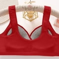 Bras for Women Front Closure Mid Button Wire Free Gathering Daily Bra ...
