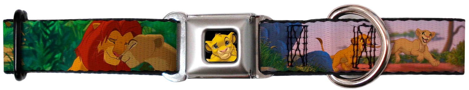 Disney Pet Collar, Dog Collar Metal Seatbelt Buckle, Lion King Simba ...