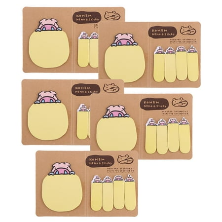 DIY Mini Notepad Sticky Notes Bookmark Memo Pad Self-Adhesive Yellow ...
