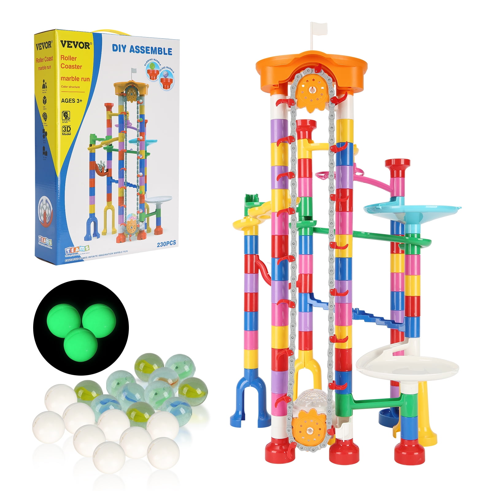 Click here for Vevor Marble Run Set 230 Pcs With Motorized Elevat... prices