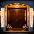 CREATITOY Easter Couplet Banner Creative Door Decal Bunny Egg Spring ...