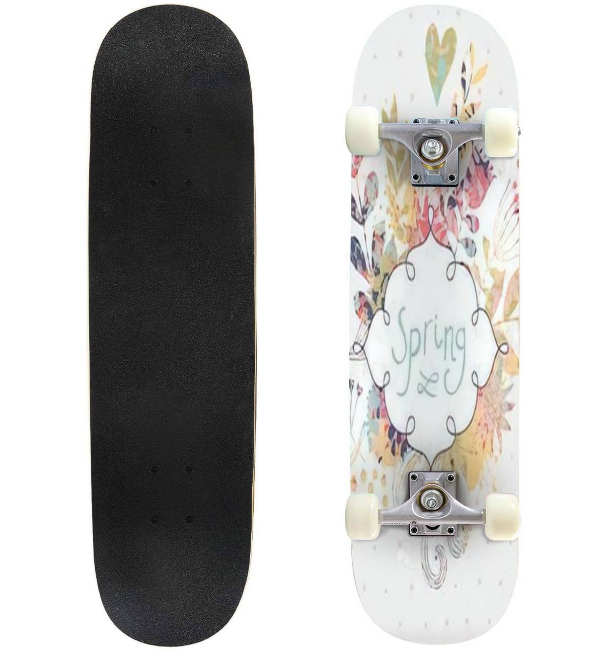 Spring floral design element Birds flowers and butterflies in cute ...