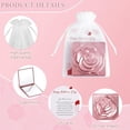 30 Sets Mother's Day Rose Compact Mirrors Gift Bulk Rose Shape Square ...