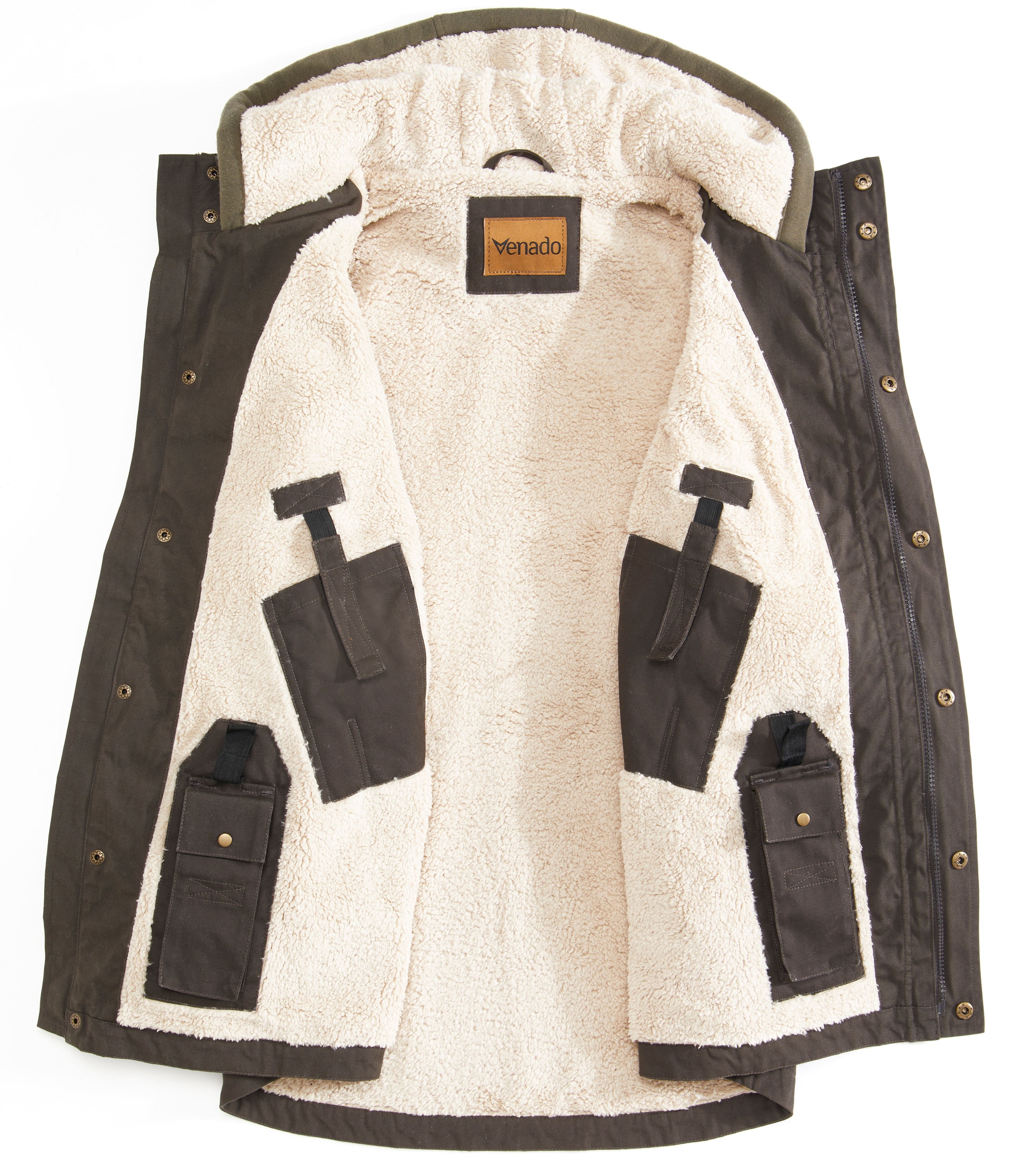 Venado Yukon Chore – Hooded for Men with Berber Lining - Uliity Pockets ...