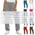 Besolor Cargo Pants Women High Waist Drawstring Cinch Bottom Sweatpants ...