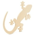 Wood Gecko Cutout 10-inch x 11-inch, Pack of 3 Unfinished Wood Animal ...