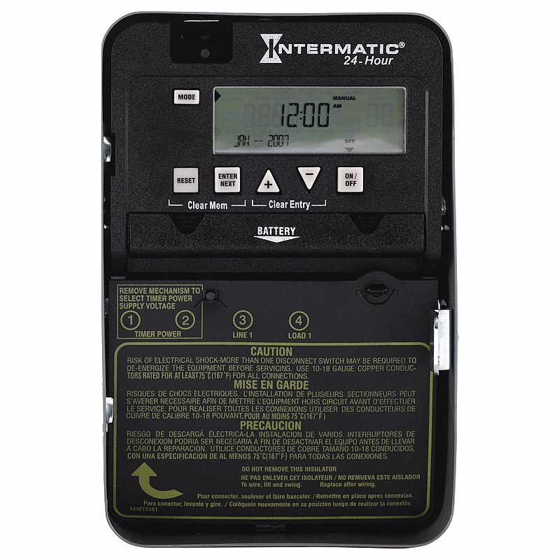 Intermatic ET1105C 24-Hour 1 Circuit Electronic Control, 120-277 VAC ...