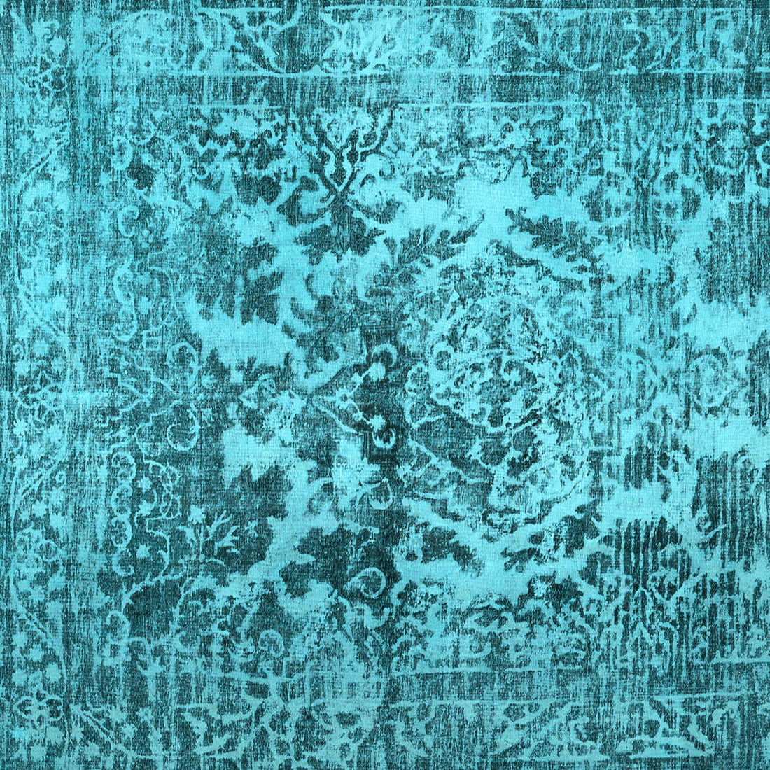 Ahgly Company Indoor Square Abstract Light Blue Contemporary Area Rugs ...