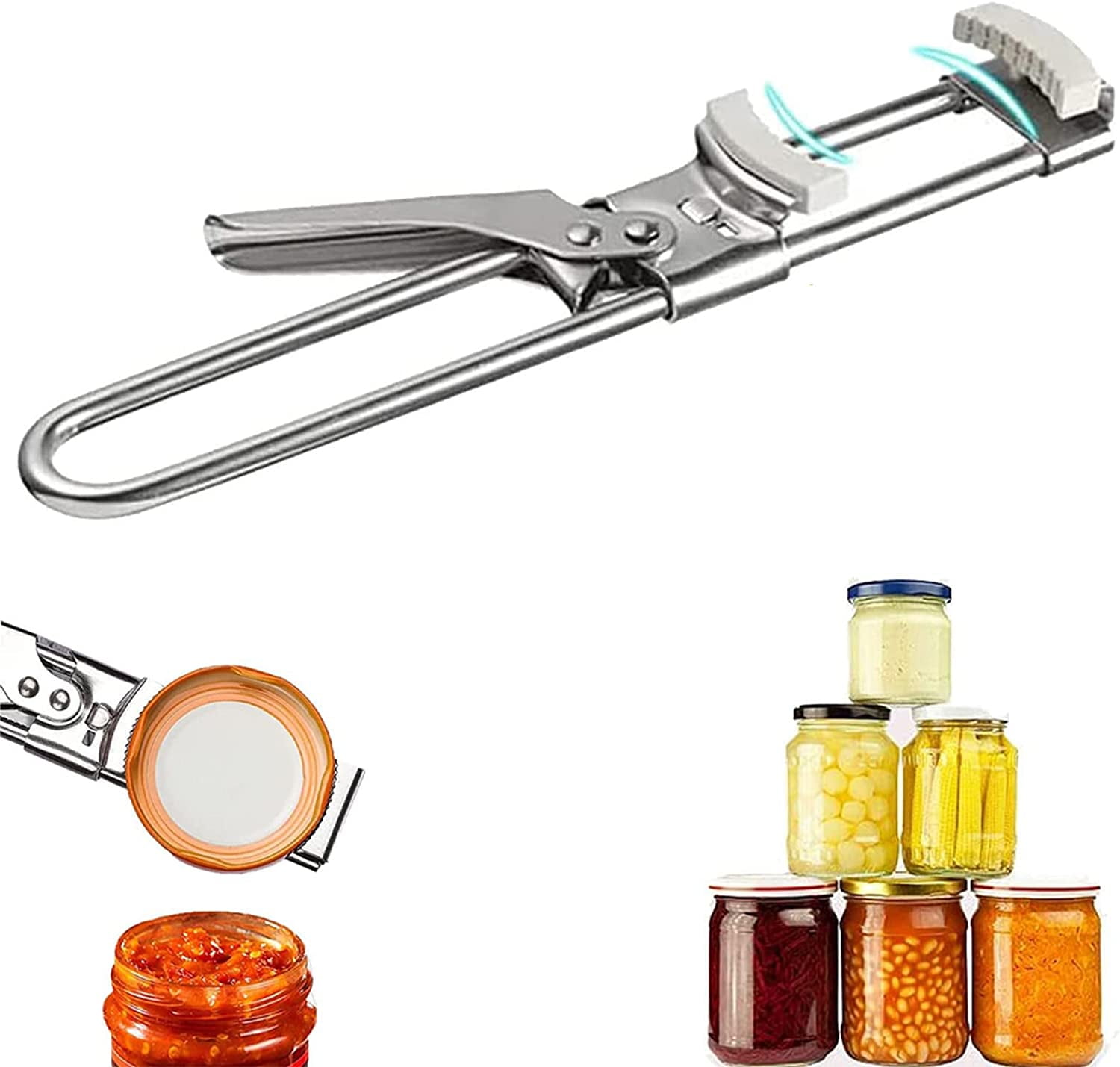 Adjustable Stainless Steel Can Opener,Jar Opener,2023 New ...