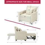 Litbird Convertible Chair Sleeper Bed, Futon Chair Turns Into Bed, Sofa ...
