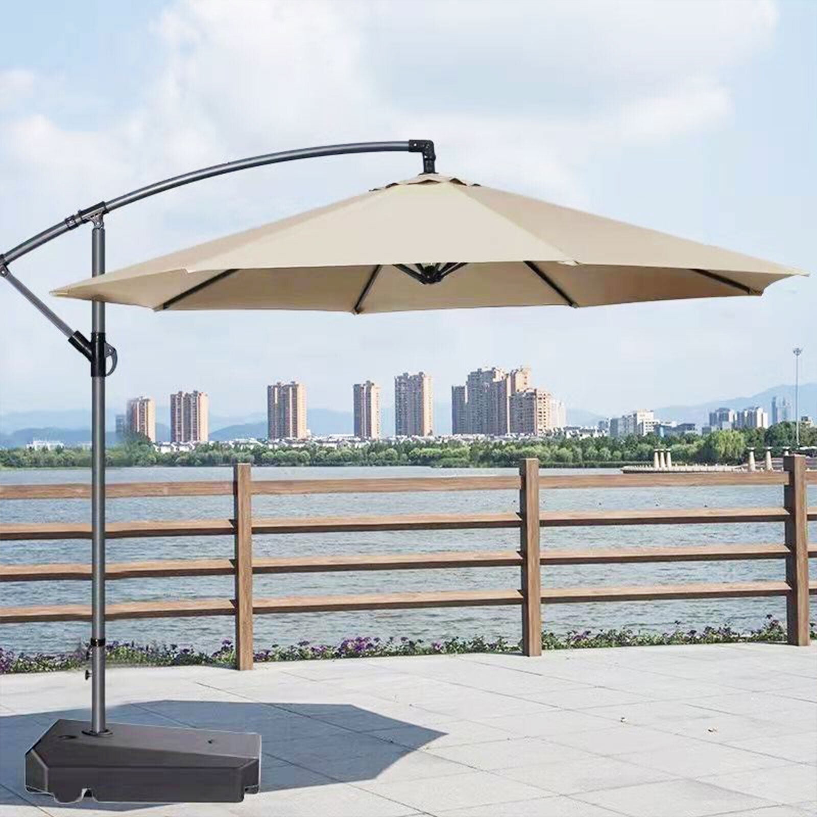 JIAN YA NA Replacement Outdoor Canopy Cover Patio Umbrella Parasol Top ...