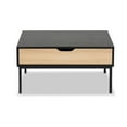 Baxton Studio Haben Coffee Table with Drawer, Contemporary Two-Tone Oak ...