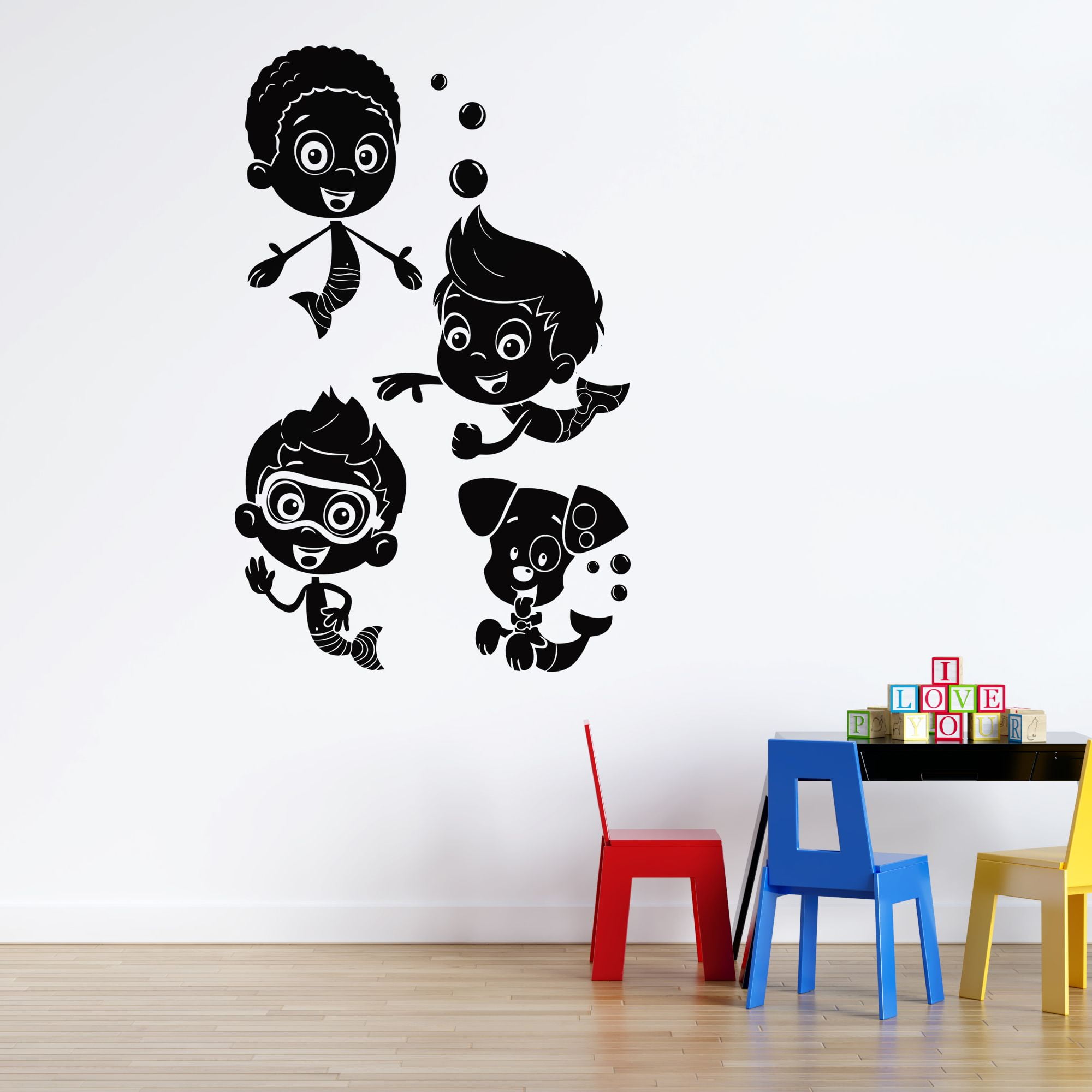 Bubble Puppy Gil Nonny And Goby Wall Decal - Removable Bubble Guppies ...