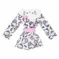 Hello Kitty Girl's Hooded Plush Minky Fleece Character Print Bathrobe ...
