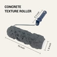 Nichiyo 10 inch Concrete Texture Roller for Brick Stone Pattern ...