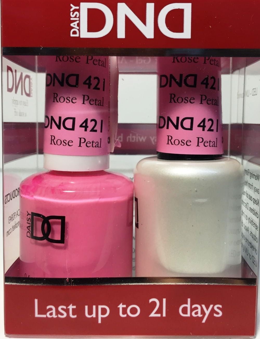 DND Duo Soak off Gel & Matching nail polish - #421 ROSE PETAL - Walmart.com
