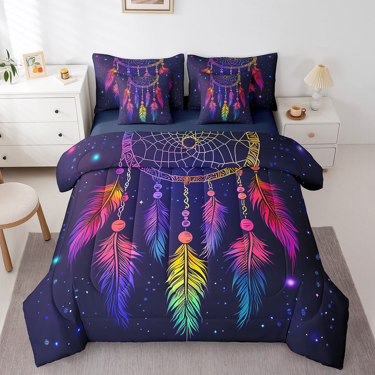 Click here for Yst Dreamcatcher Bed In A Bag Queen Comforter Set... prices