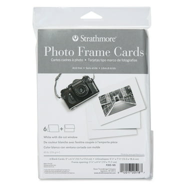 Strathmore Photo Mount Cards & Envelopes, Classic Embossed Border, Full ...