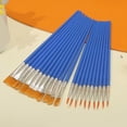 50 Pcs Acrylic Painting Brushes Pointed Round Flat Paint Brushes ...