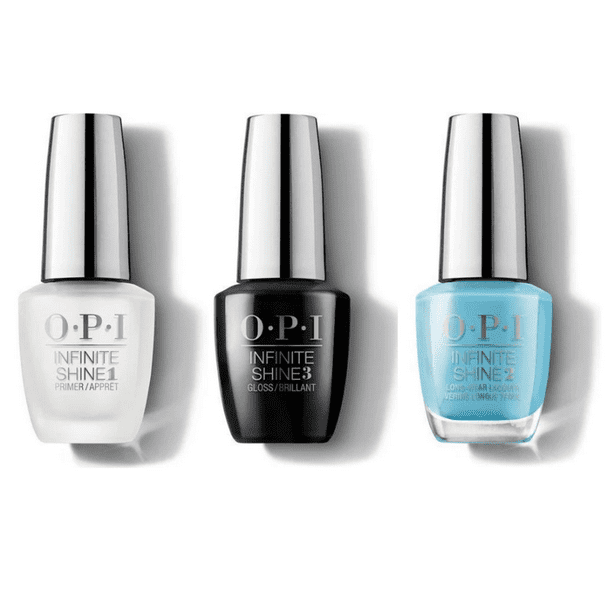 OPI Nail Polish Lacquer Infinite Shine 3 CT Combo - Base, Top + Can't ...