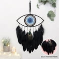 Protoiya Large Evil Eye Dream Catcher, Black Gothic Aesthetic Room ...