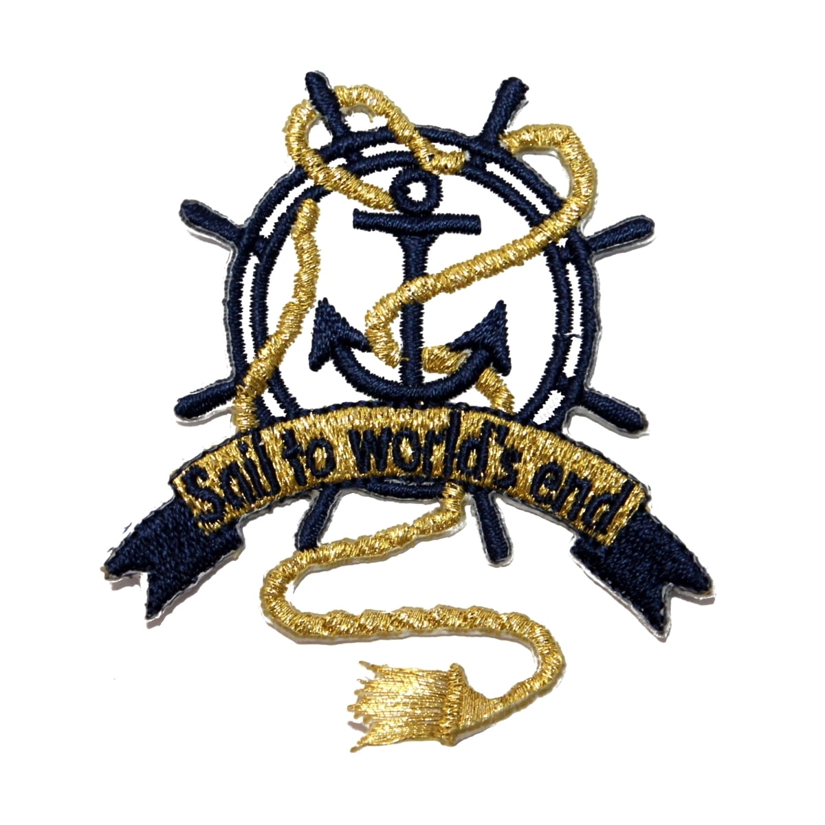 ID 2678 Sail to World's End Patch Nautical Craft Embroidered Iron On ...