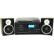 Jensen All-In-One Hi-Fi Stereo CD Player Turntable & Digital AM/FM ...