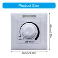 86 Type Wall Light LED Dimmer Switches Rotary Knob Dimmer Switches 12V ...
