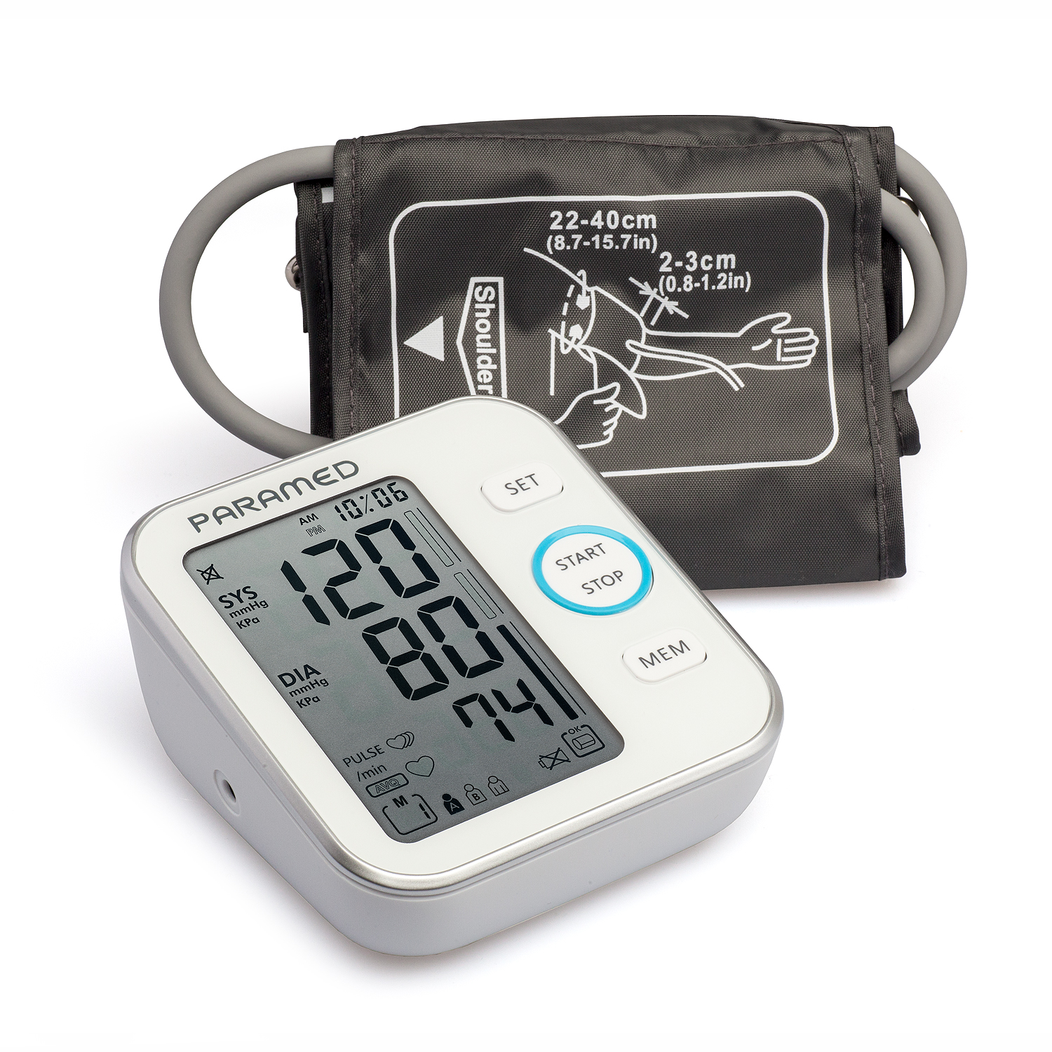 Automatic Upper Arm Blood Pressure Monitor By Paramed Walmart Automatic Upper Arm Blood Pressure Monitor By Paramed Walmart