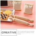 10pcs Mini Wooden Rolling Pin Shooting Props Doll House Rolling Pin ...
