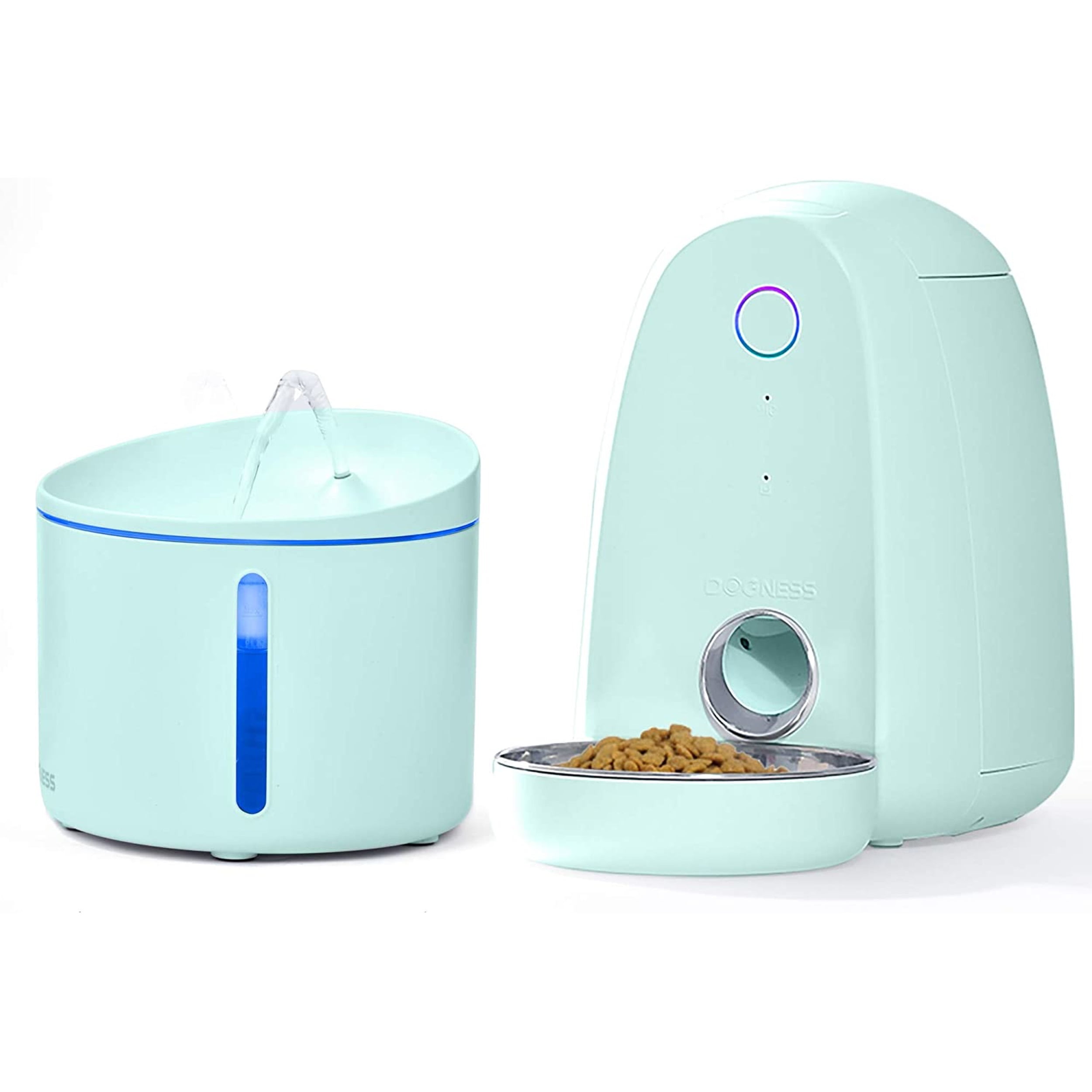 Dogness Mini Automatic WiFi Pet Feeder & Waterer, Programmable Food ...