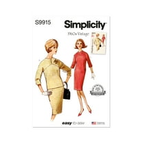 Simplicity Misses' Pleated Dress Sewing Pattern S9223 Size 6-8-10-12-14 ...