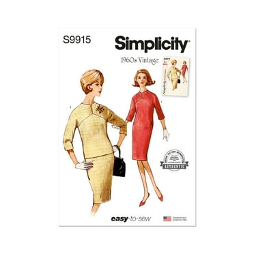Simplicity Sewing Pattern 9746 - Misses' Dresses, Size: U5 (16-198-20 ...