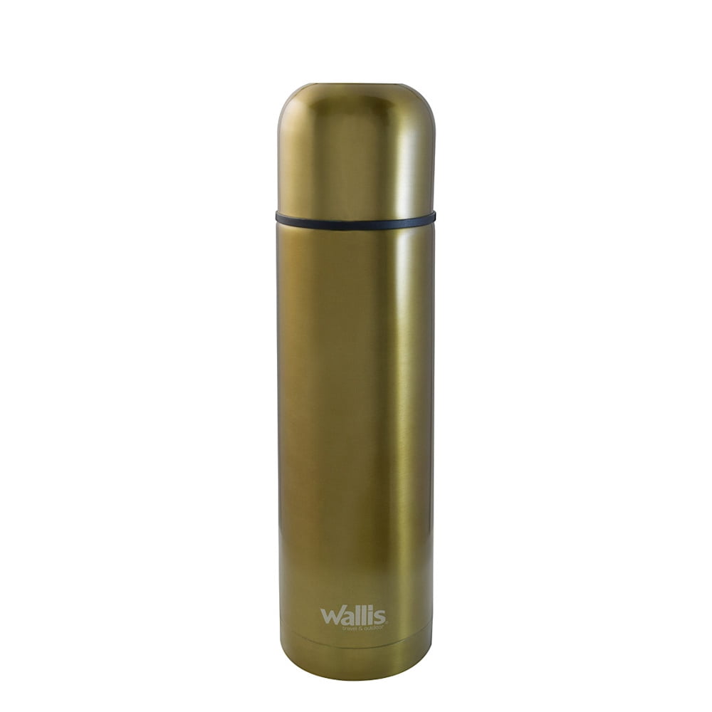 Termo Acero C/Válvula antiderrames 500ml Oro Wallis | Walmart en línea